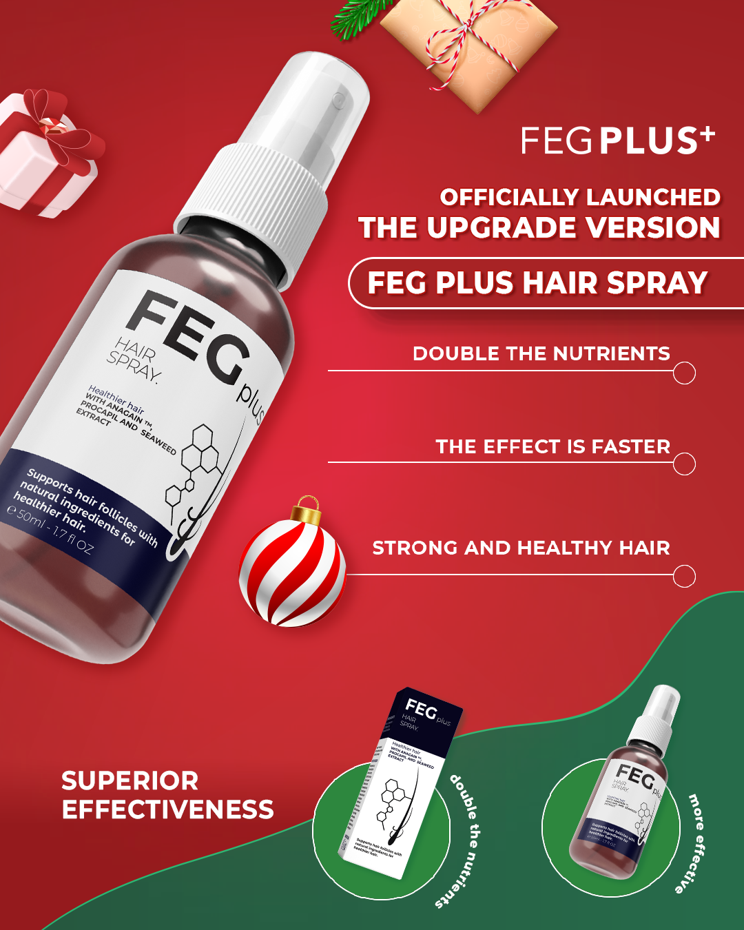 FEG Plus Hair Growth Spray – FEG Cosmetics