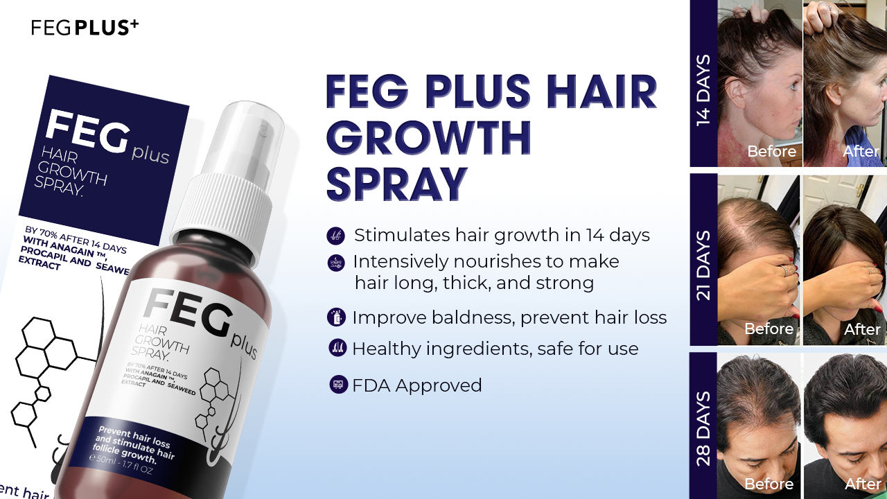 FEG Plus Hair Growth Spray – FEG Cosmetics