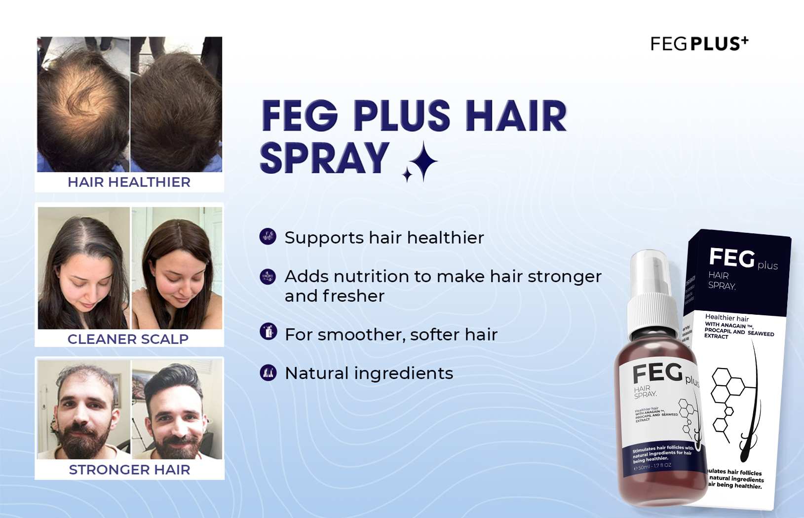FEG Plus Hair Spray – FEG Cosmetics